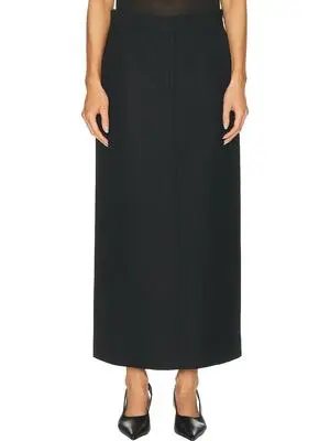 TOTÊME Low Waist Straight Skirt - Black