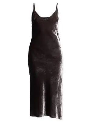 ALPHA STUDIO ALPHA STUDIO Velvet Slip Maxi Dress