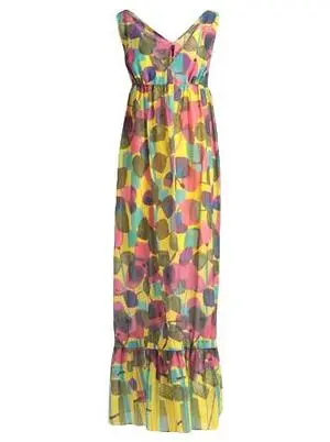 MANILA GRACE Multicolor Maxi Dress - Yellow