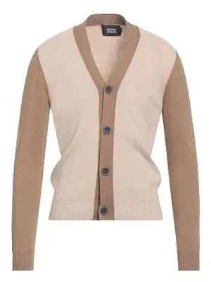 Alpha Studio Merino Wool Blend Cardigan - Beige