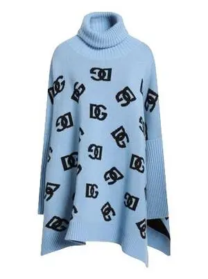 Dolce & Gabbana Turtleneck Virgin Wool Sweater - Blue