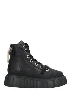 Inuikii Leather High-top Sneakers - Black