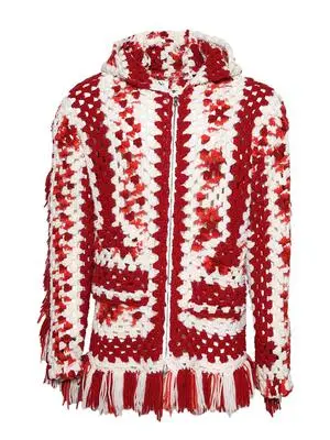 NIGEL XAVIER Crochet Poncho - Blue