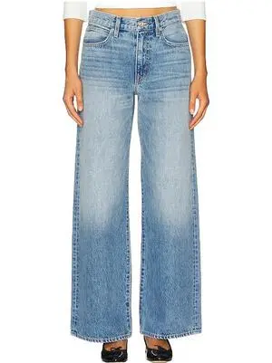 SLVRLAKE Selena Wide Leg Jeans - Blue
