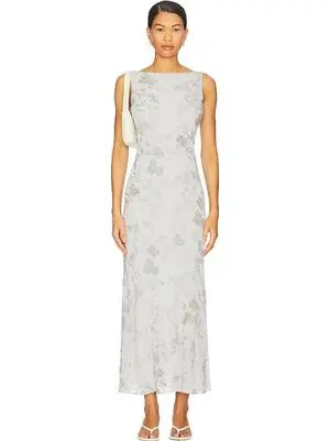 STONE COLD FOX X Revolve Blaire Embroidered Maxi Dress - Blue