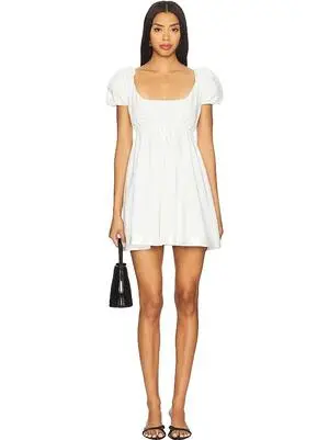 STONE COLD FOX X Revolve Puff Sleeve Mini Dress - White