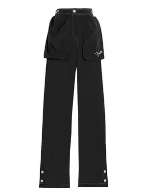 Emilio Pucci Taffeta Tapered Pants - Black