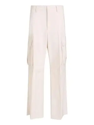 Victoria Beckham Twill Cargo Pants - Pastel Pink