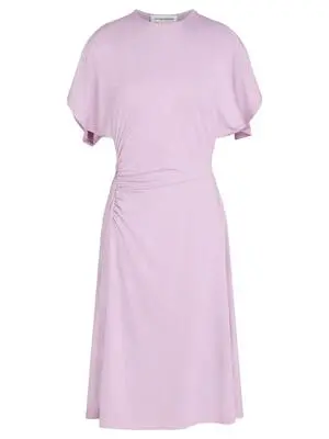 Victoria Beckham Ruched Stretch-jersey Dress - Lilac