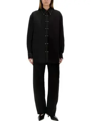 LEMAIRE Belted Trousers - Black