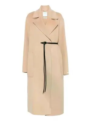 Sportmax Belted Coat - Brown