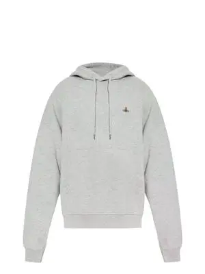 VIVIENNE WESTWOOD Orb-embroidered Hoodie - Grey
