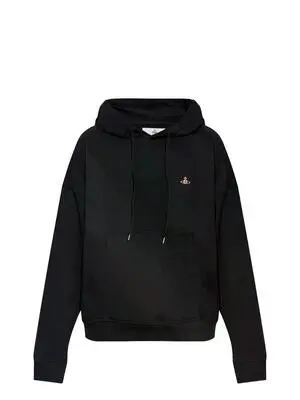 VIVIENNE WESTWOOD Orb-embroidered Hoodie - Black