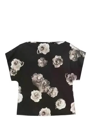 Liviana Conti Floral-print Blouse - Black