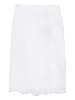 Max Mara Fify Midi Skirt - White