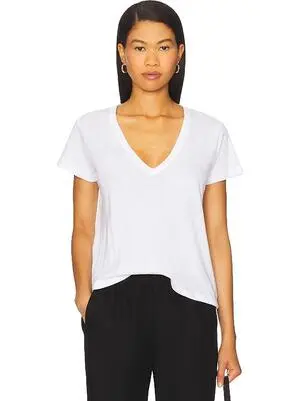 LESET LESET Laura V-Neck Tee White