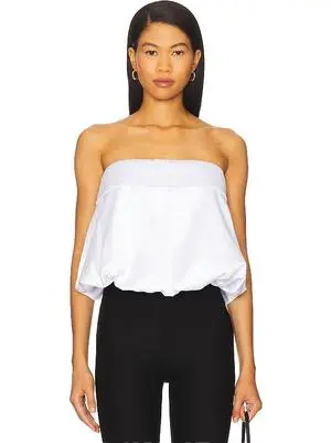 MORE TO COME Jaclyn Strapless Top - White