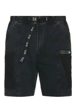 DEVA STATES Hike Cargo Shorts - Washed Black