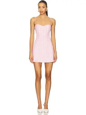 LOVERS AND FRIENDS Aimee Mini Dress - Pink Gingham