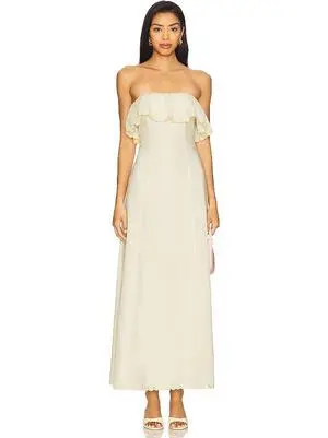 STONE COLD FOX X Abby Maxi Dress - Butter Yellow