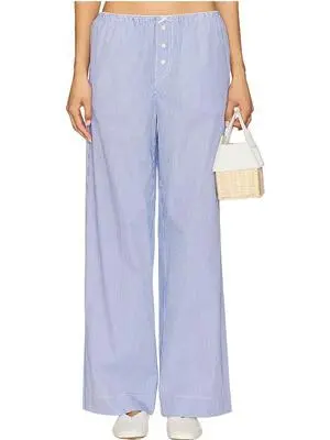 NIA Wide Leg Pant - Marine Blue