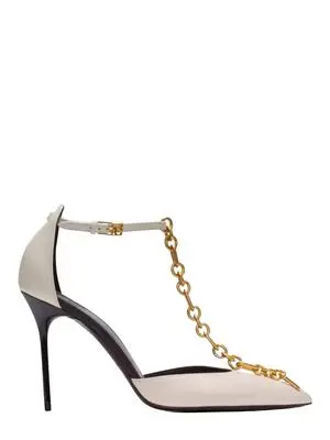 Balmain Leather Pumps - Neutrals