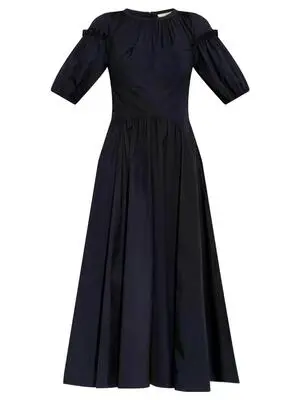 Ulla Johnson Puff-sleeve Midi Dress - Blue