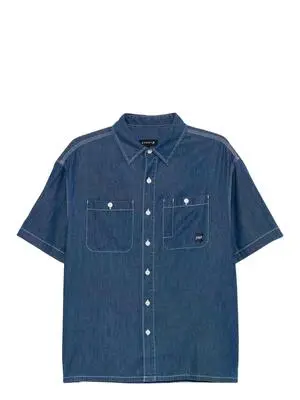 AGNES B. Chambray Shirt - Blue
