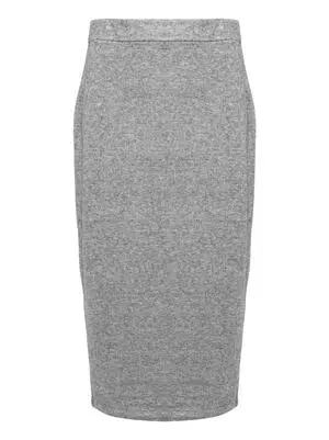 Vince Knitted Midi Skirt - Grey