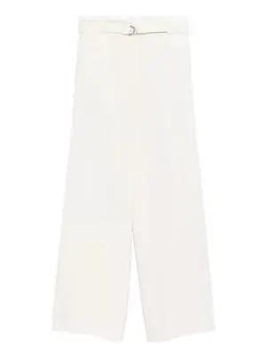 Liviana Conti Belted Straight-leg Trousers - Neutrals