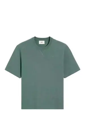 AMI Paris De Coeur Cotton T-shirt - Green