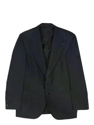 Brioni Interwoven Silk Blazer - Blue