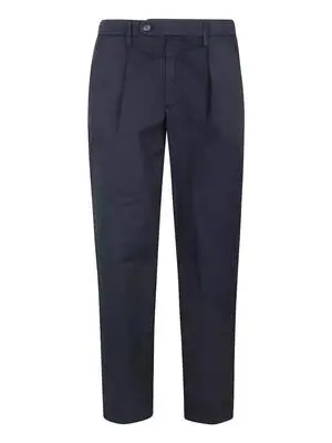 RE-HASH Pleat-detailing Trousers - Blue