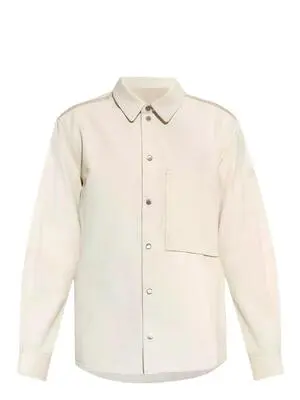 Moncler Long Sleeve Shirt - Neutrals