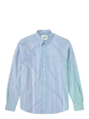 Closed Striped Cotton Shirt - Blue