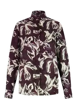 Shanghai Tang Floral-print Button-up Shirt - Brown