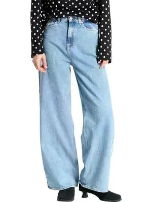 Tommy Hilfiger Claire High-rise Wide-leg Jeans - Blue