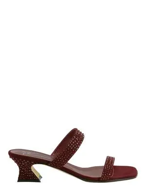 GIUSEPPE ZANOTTI Aude Strass 45mm Rhinestone Sandals - Red