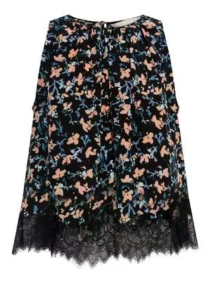 Ulla Johnson Sierra Floral Blouse - Blue