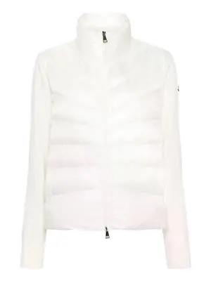 Moncler Padded Wool Cardigan - Neutrals
