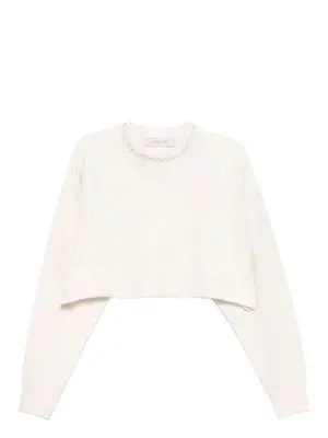 GOLDEN GOOSE Cropped Sweater - Neutrals
