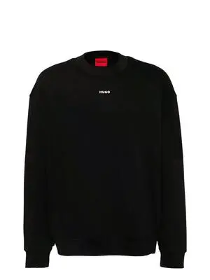 Hugo Logo Print Sweatshirt - Black