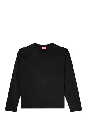 DIESEL® Panelled Long-sleeved T-shirt - Black