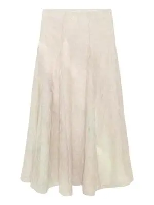 RUOHAN Straight Hem Skirt - Neutrals