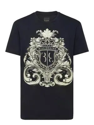 BILLIONAIRE Crest-print T-shirt - Blue
