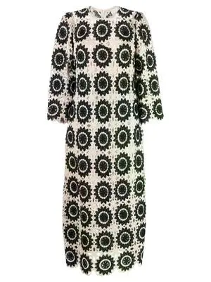 Zimmermann Ginger Crochet Midi Dress - Neutrals