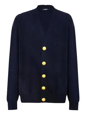 Balmain Knitted Cardigan - Blue