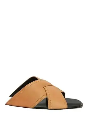 GIUSEPPE ZANOTTI Flavio Crossover-straps Leather Sandals - Brown