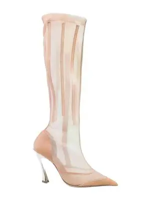 MUGLER 95mm Fang Boots - Neutrals