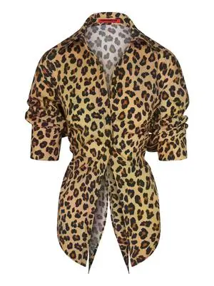 SIMONMILLER Cheetah Print Blouse